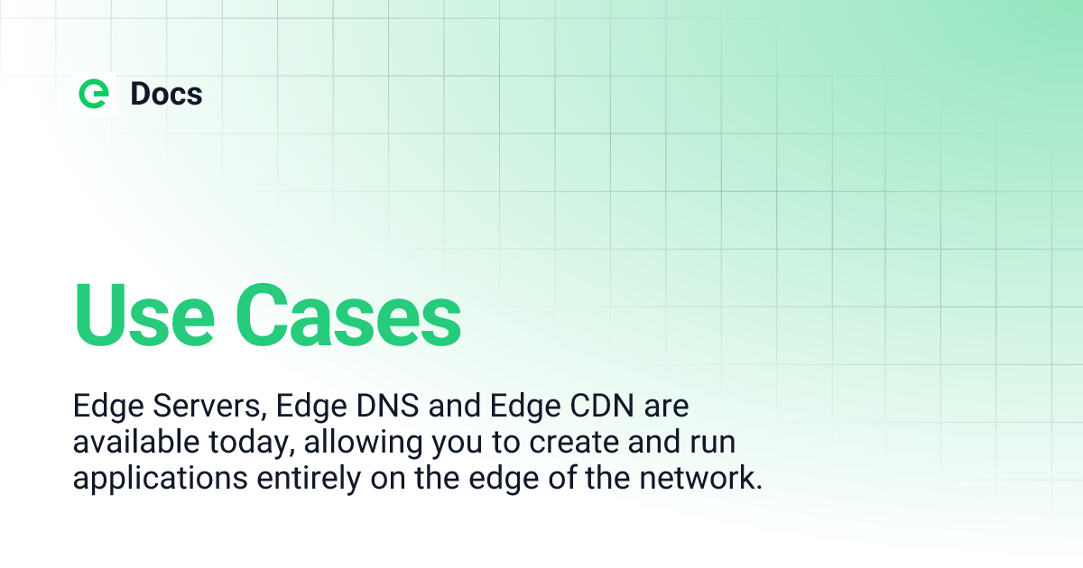 Use Cases | Docs
